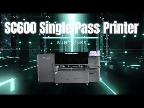 Sunthinks SC600 Digital Single Pass Printer（complete version） - YouTube