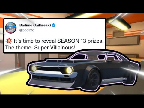 So the Jailbreak Season 13 Prizes are looking EPIC! | Roblox Jailbreak ...