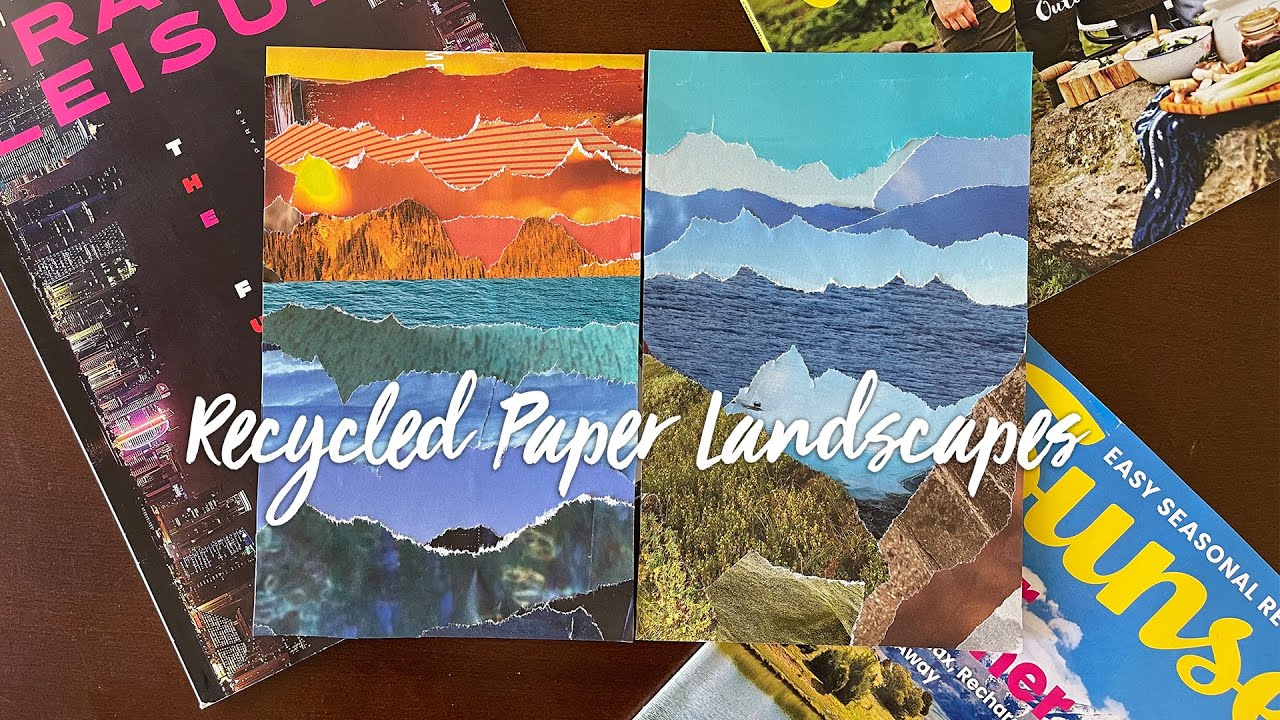 Recycled Paper Landscape - YouTube