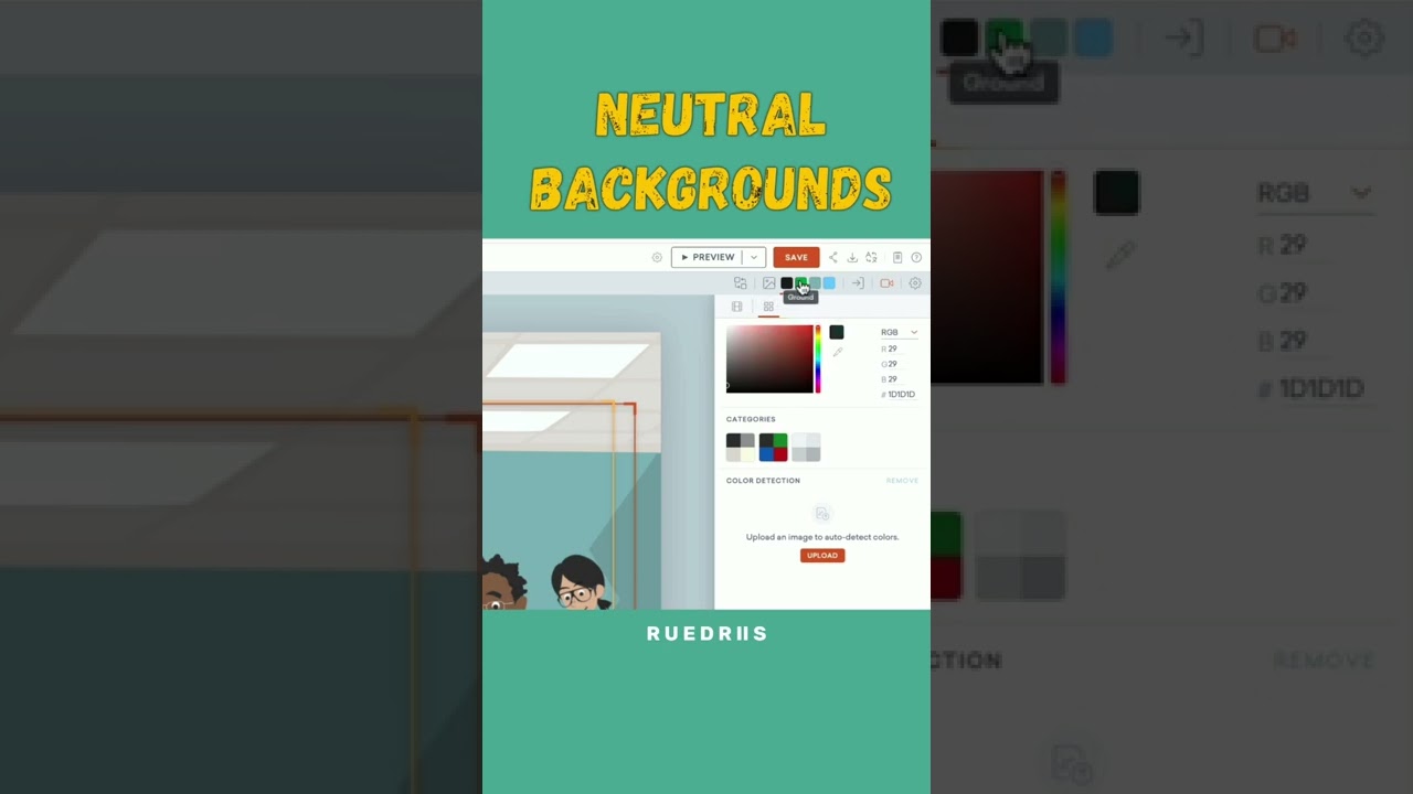 Vyond tutorial: Tone down your colors 🎨 - YouTube