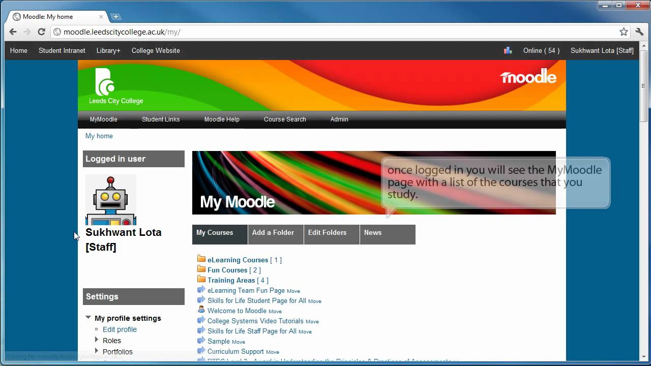 How to log into Moodle - YouTube