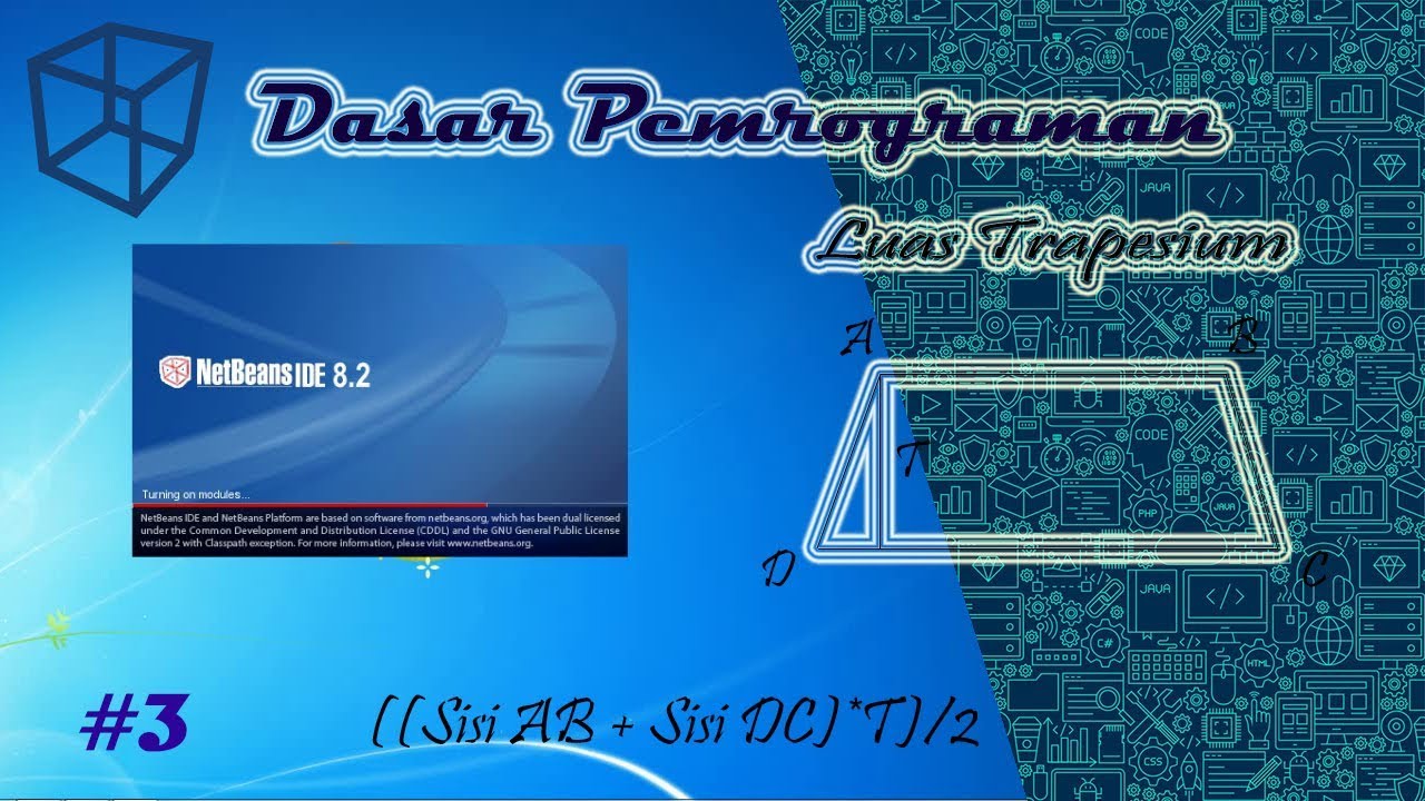 Belajar Ngoding Program Java Luas Trapesium - YouTube