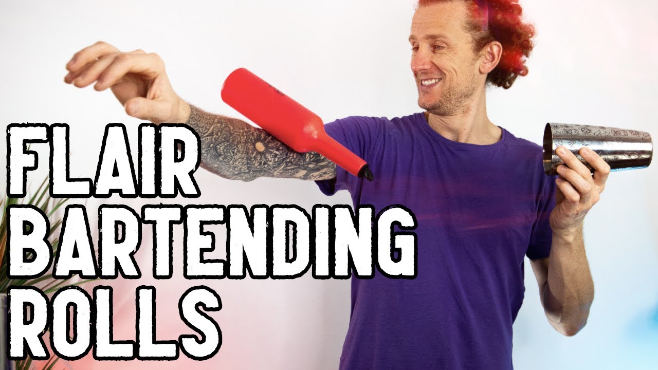 10 Flair Bartending Rolls Beginner to Pro - YouTube