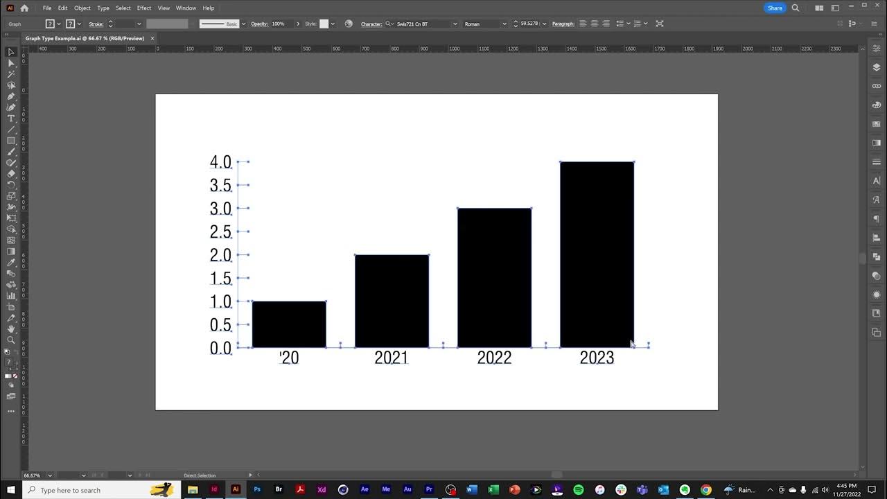 Illustrator Tutorial: The Graph Tool Part 1 - YouTube