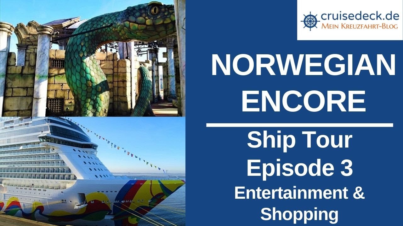 NORWEGIAN ENCORE - Ship Tour - Entertainment & Shopping - YouTube