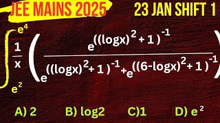 Iit Jee Mains 2025 Pyqs Definite Integration Simple Problems 22 Jan ...