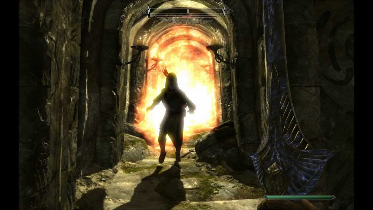 Elder Scrolls V: Skyrim Companion Axe Trap - YouTube