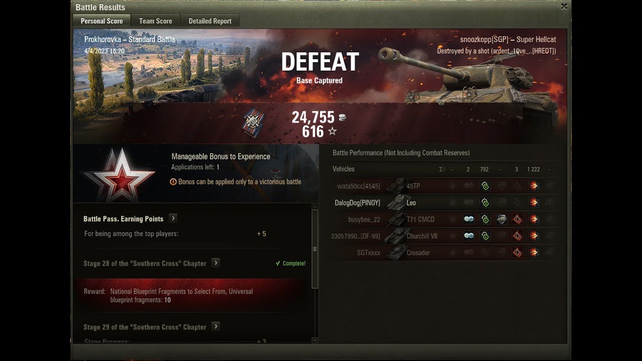 World of Tanks ~ Super Hellcat on Prokhorovka map ~ 2023 04 05 - YouTube