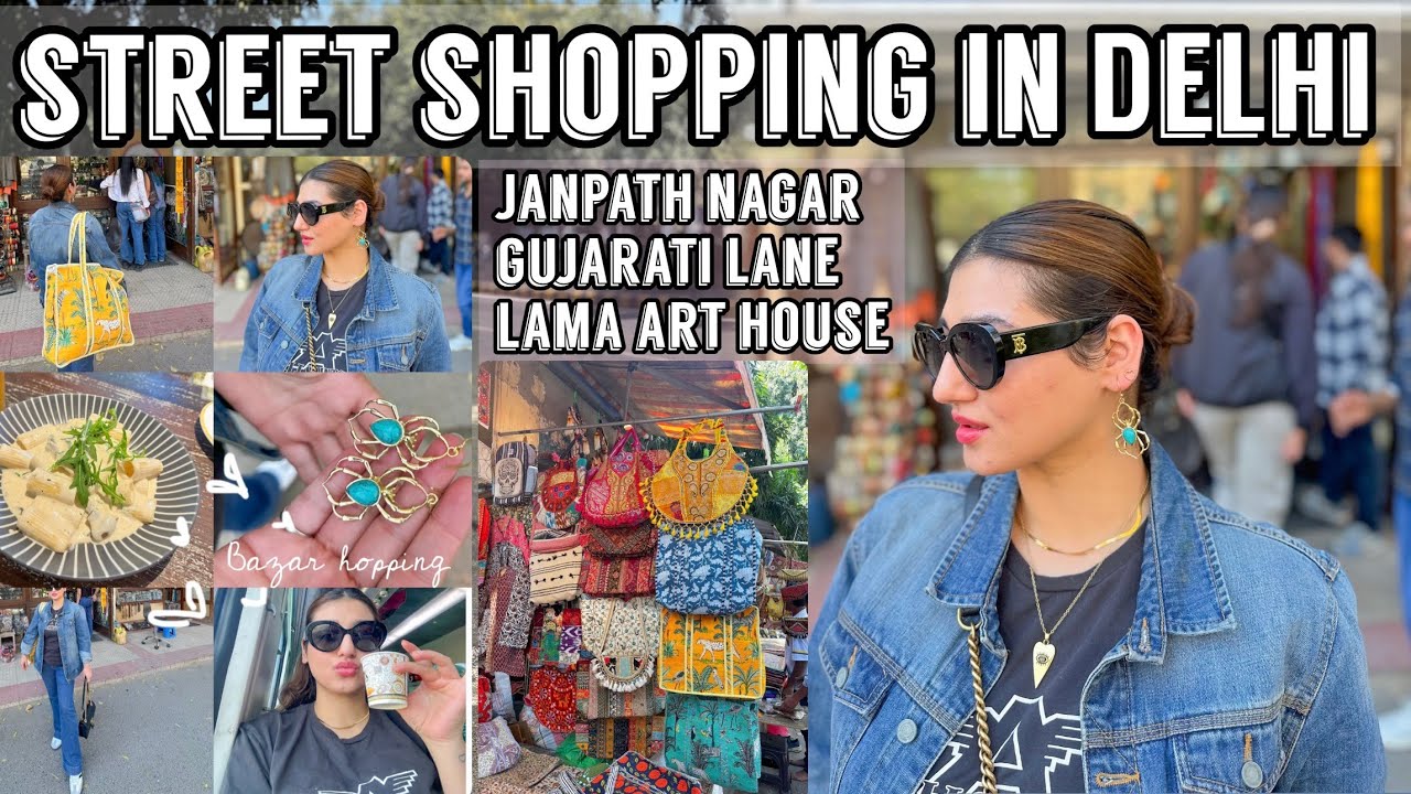 Come Shopping with me to Janpath Market | Exploring Gujrati lane in ...