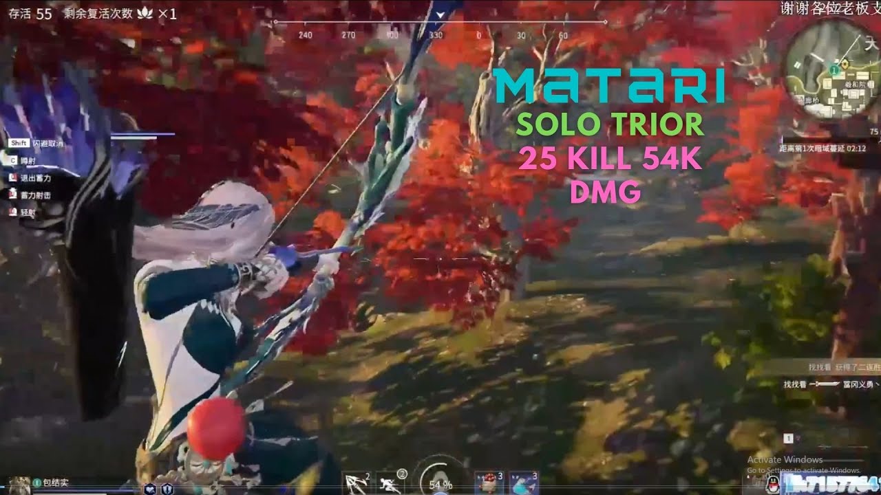 Matari Naraka | Pro Player Matari Solo Trios 25 Kill 54k DMG | Matari ...