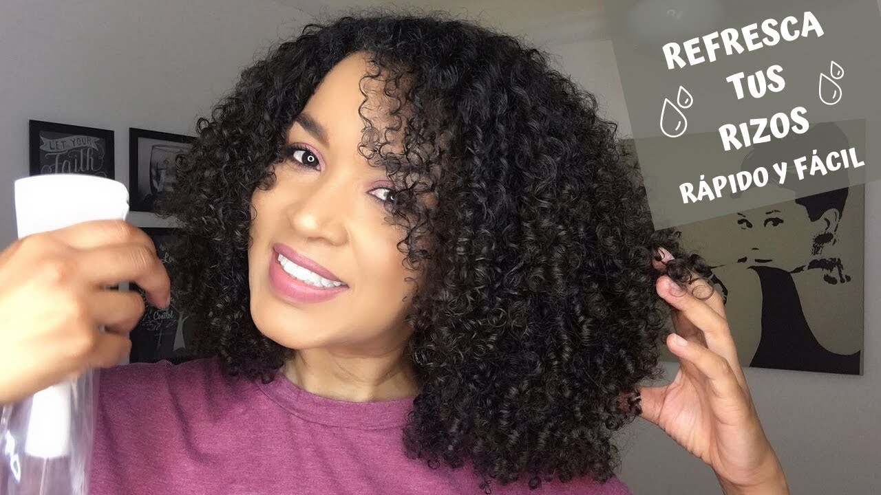 Refresca Tus Rizos!!! Rápido Y Fácil!! - YouTube