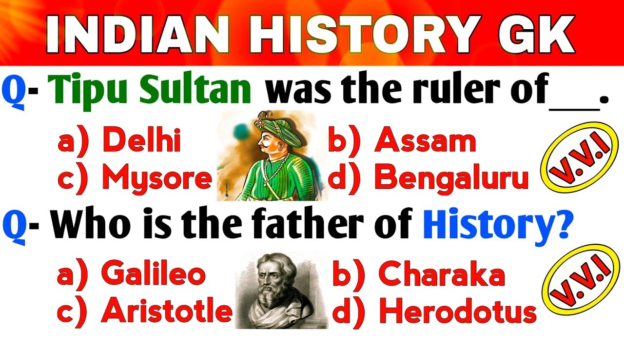 Indian History GK || History GK Questions || GK for Competitive Exams ...