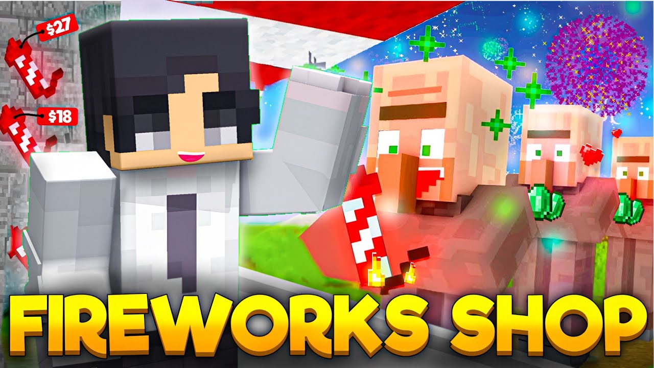 Opening Firecrackers Shop in Minecraft - YouTube