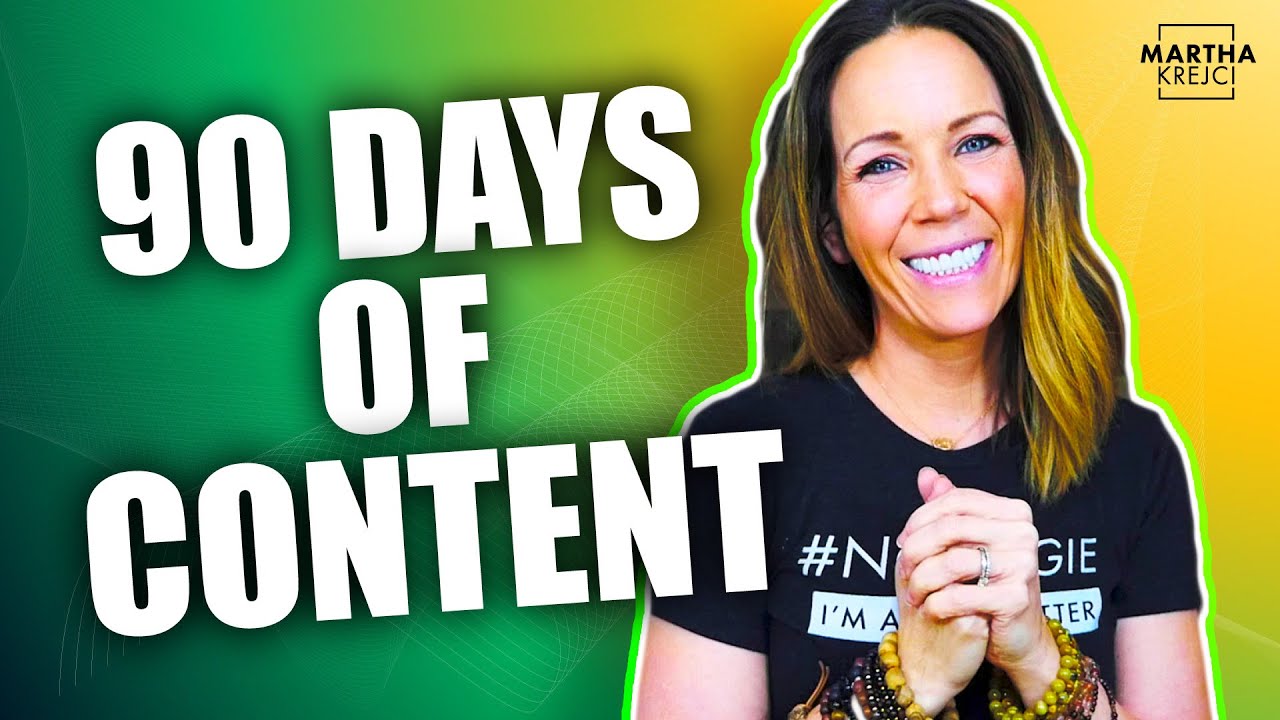 The Secret to creating 90 days of content in just 90 minutes - YouTube