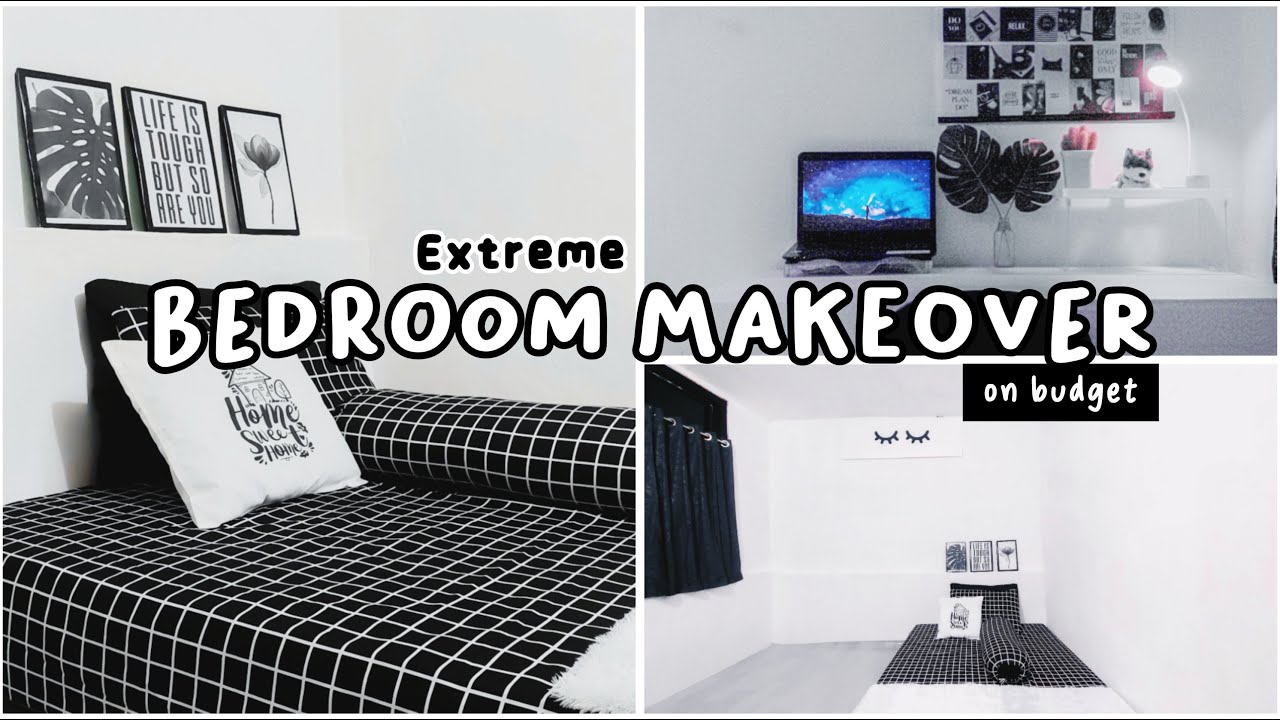 EXTREME MAKEOVER KAMAR LOW BUDGET | Aesthetic Monochrome Ala Pinterest ...