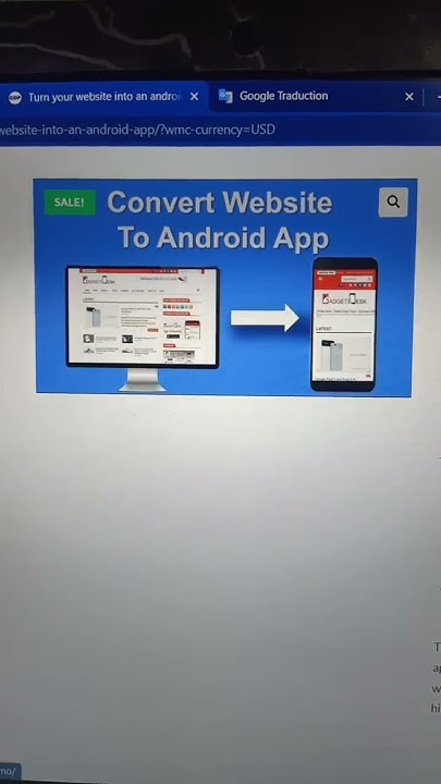 Convert your website into android app in one click - YouTube