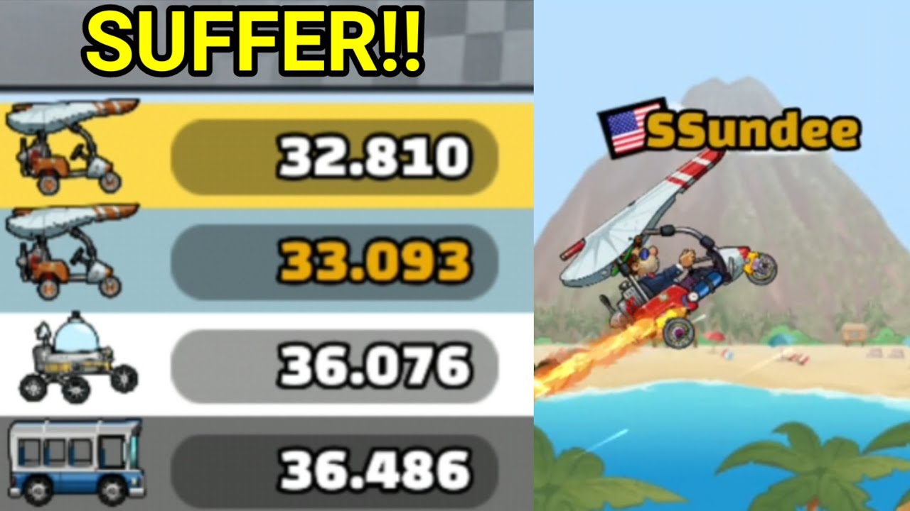 SUFFER!! MAP IN COMMUNITY SHOWCASE - Hill Climb Racing 2 - YouTube