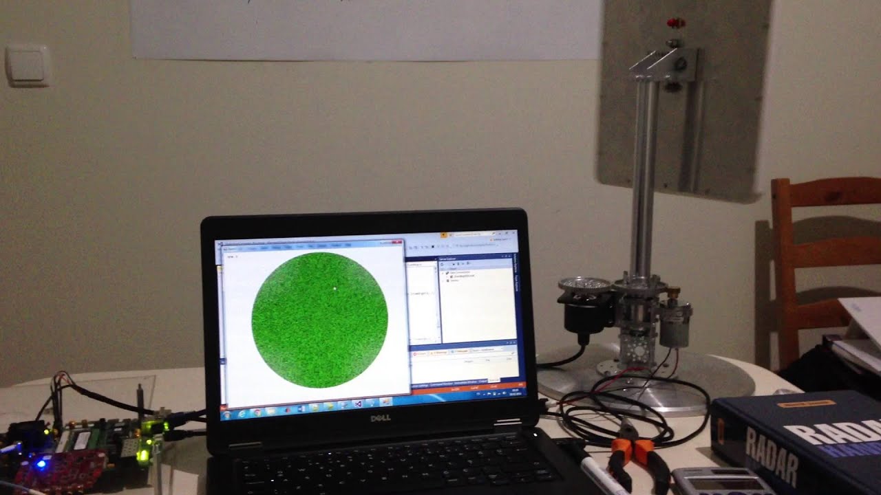 PPI Scope and Rotating Antenna - YouTube