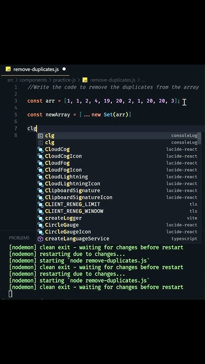 Remove Duplicates From An Array Using Javascript Set Youtube 8931