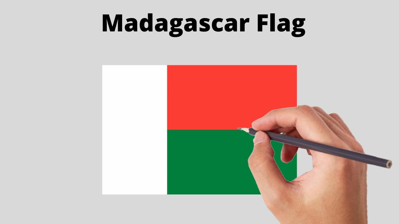 Madagascar Flag Coloring Page Madagascar Flag, Waving Fabric Texture