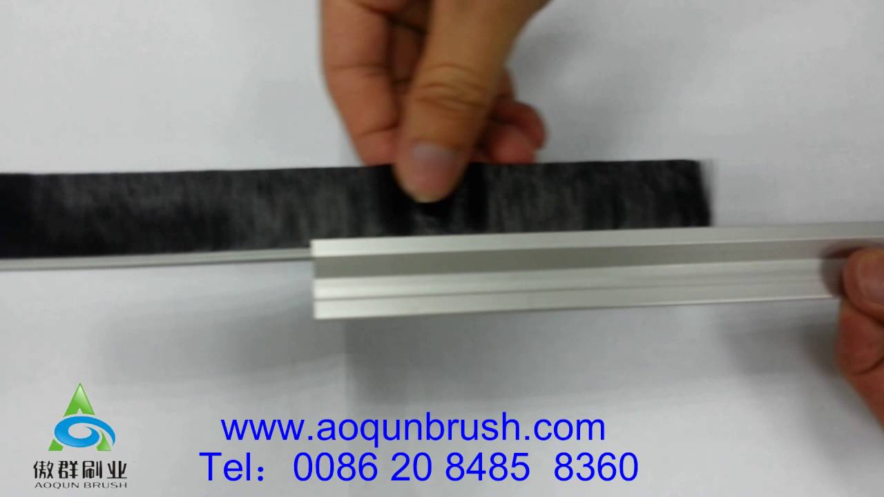 Nylon Bristle Sealing Weather Strip Door Threshold Strip Brush - YouTube