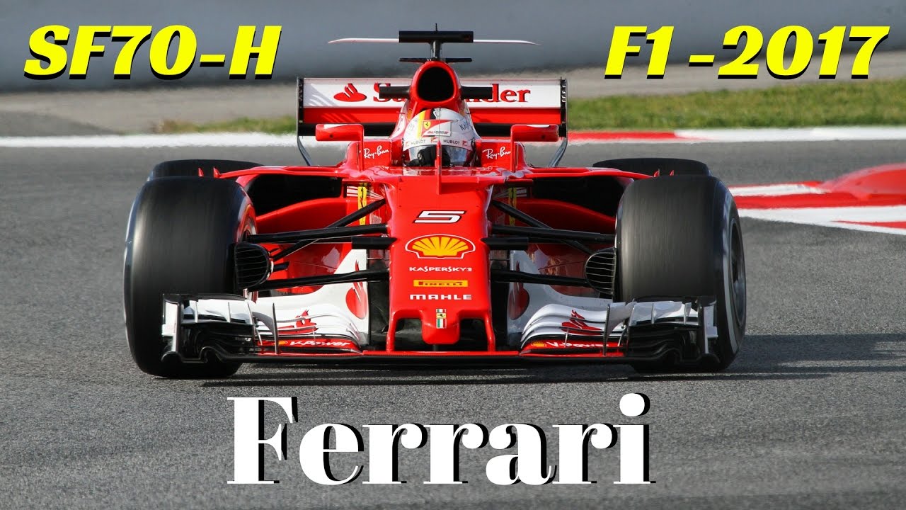 F1 2017 Ferrari SF70-H - Official test at the Circuit de Catalunya ...