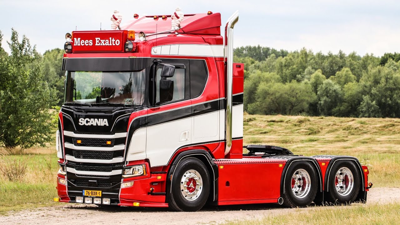 MEES EXALTO SCANIA R530 NextGeneration V8 OPEN PIPE SOUNDS [ONBOARD ...