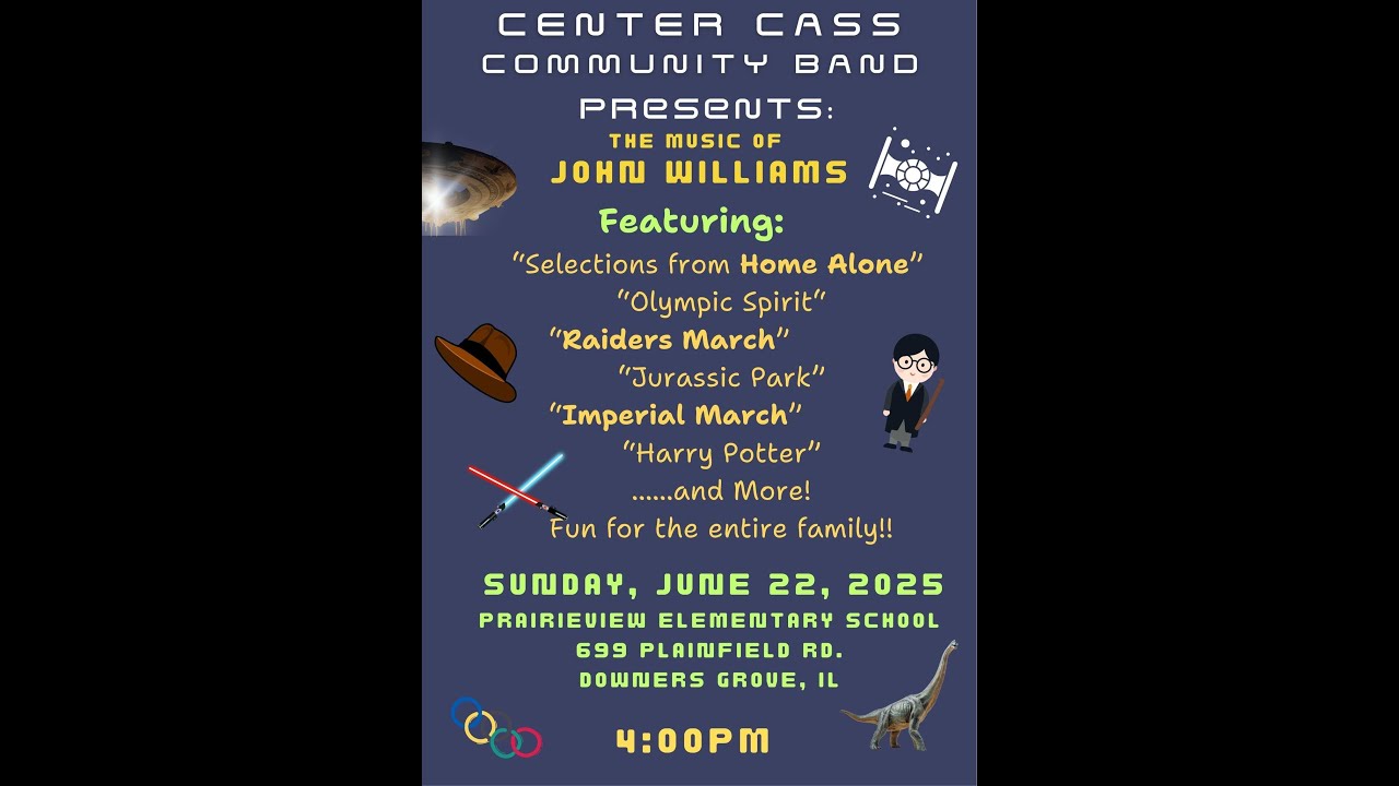 Home Alone by John Williams Covered by The Center Cass Community Band ...