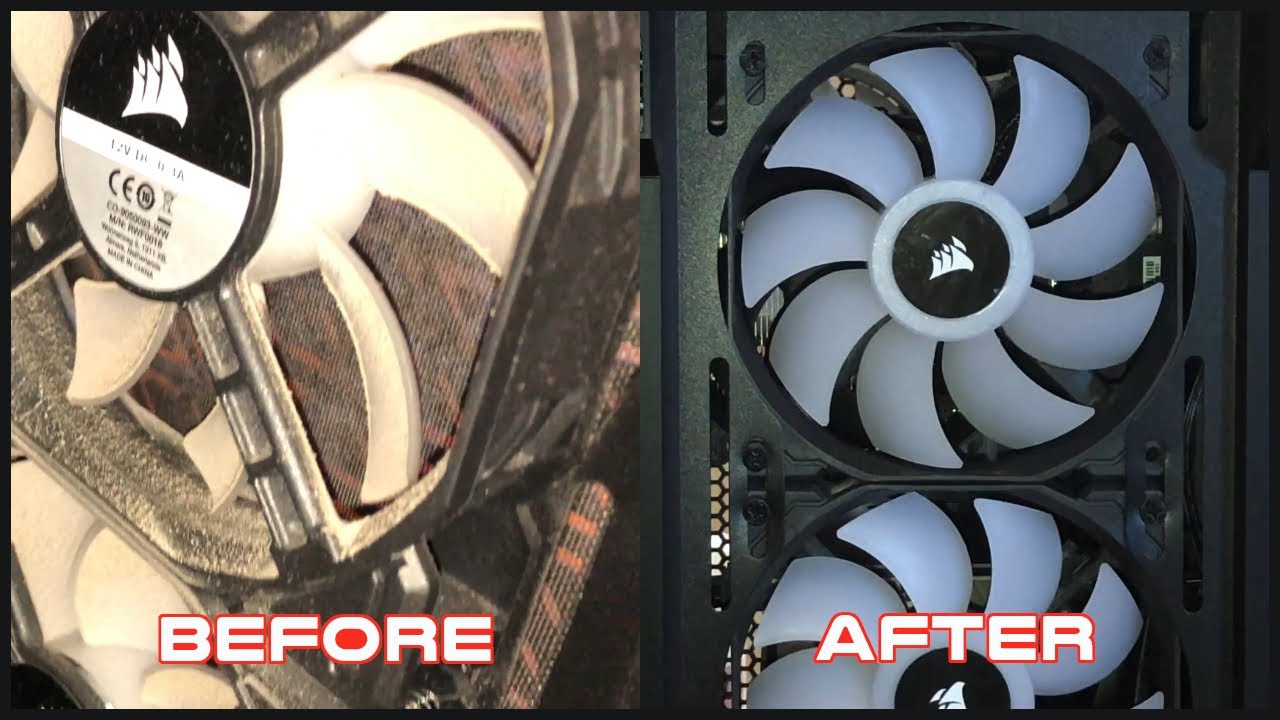 Deep Cleaning My Dirty Gaming PC Case Fans! - YouTube