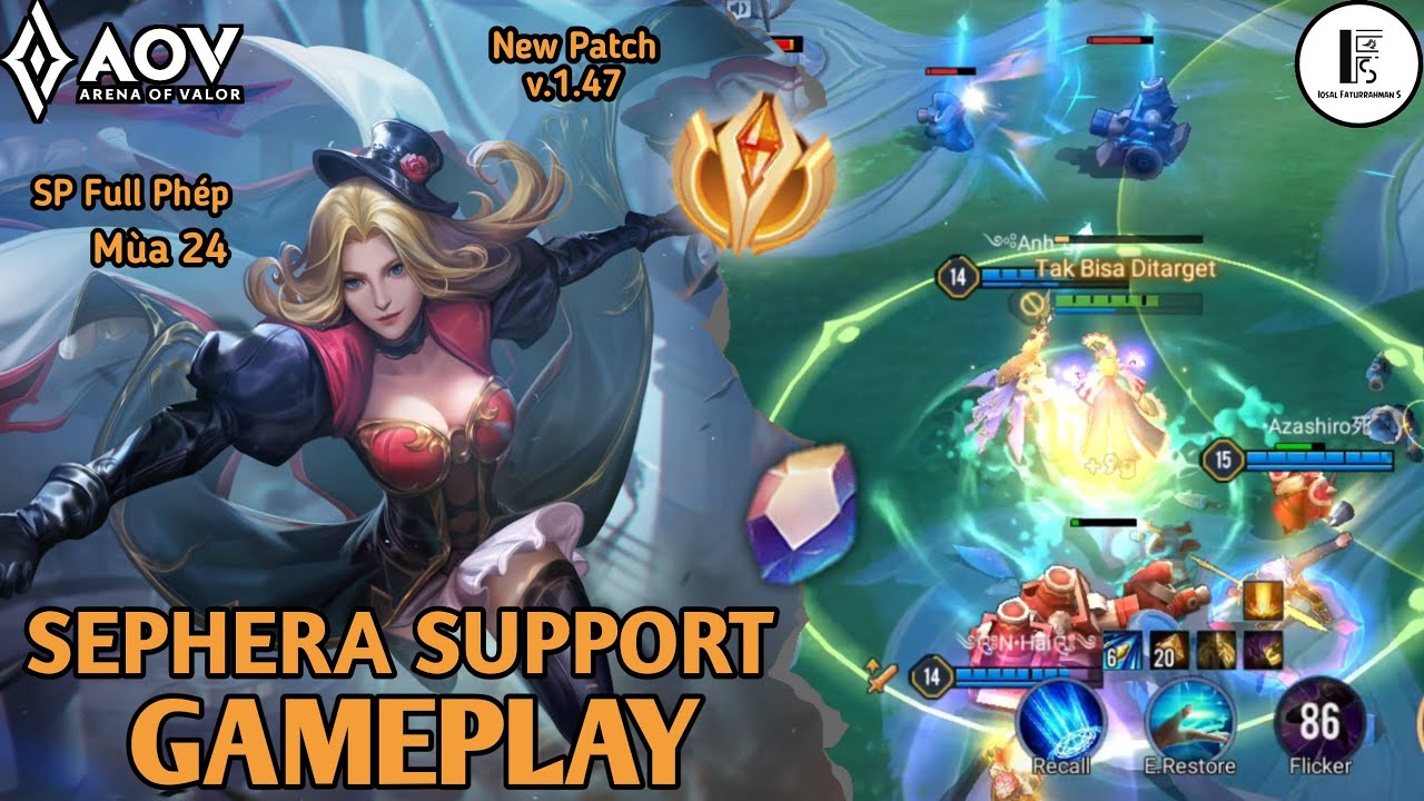 Sephera Support Gameplay (Arena of Valor) - Iqsal Faturrahman - YouTube