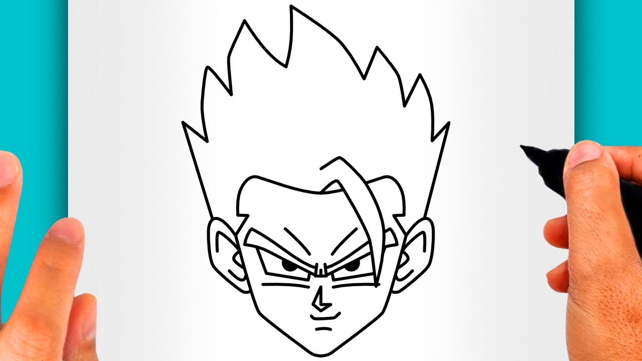 CÓMO DIBUJAR A GOHAN | DIBUJO DE GOHAN (FÁCIL) - YouTube