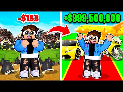 Poor to GIGA RICH in Roblox Brookhaven!