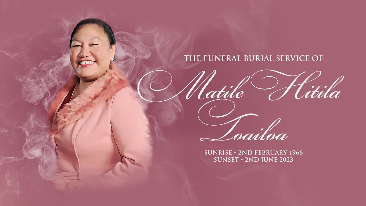 Burial service of Matile Hitila Toailoa - YouTube