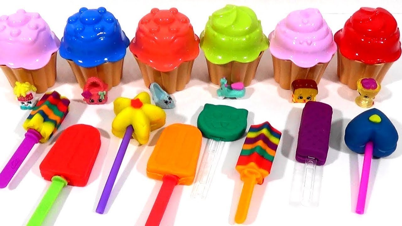 Learn Colors and Making 8 Ice Cream Popsicles out of Play Doh I ...