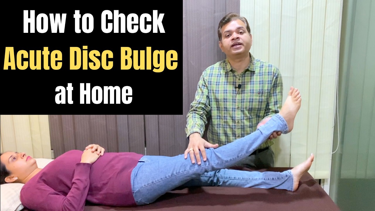 How to Test Disc Bulge, Sciatica, SLR Test, Lumbar Disc Herniation L4 ...