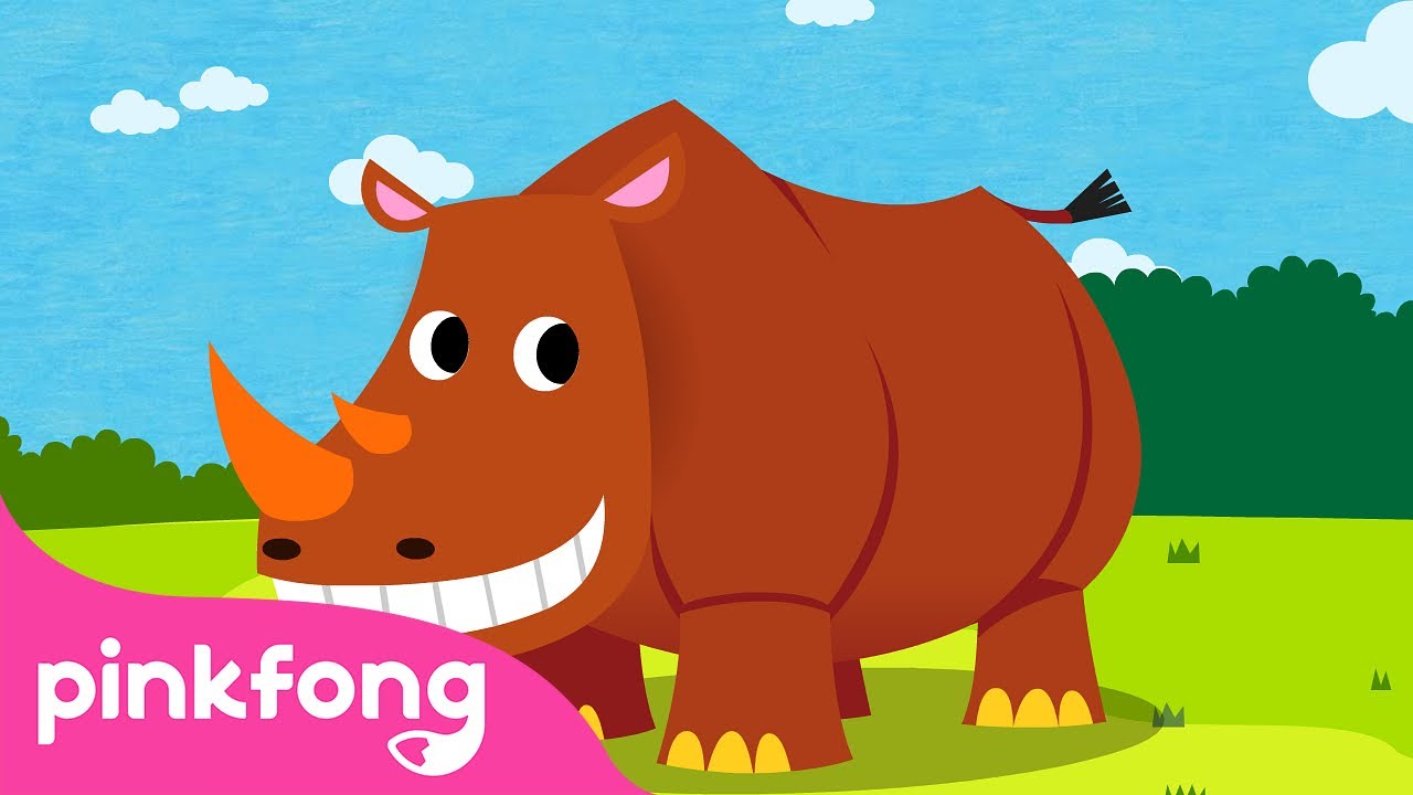 🦏Le Rhinocéros | Chansons d'Animaux | Pinkfong Baby Shark en français ...