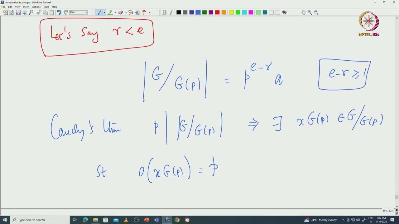 Lec 57 Proof of the structure theorem for finite abelian groups - YouTube