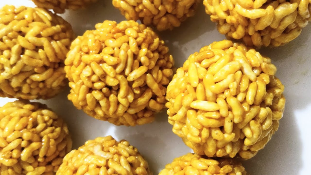 মুড়ির মোয়া রেসিপি/murir moya recipe - YouTube