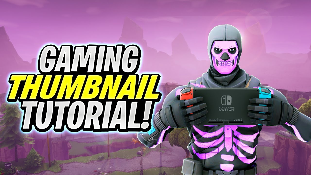 How to Make Professional Gaming Thumbnails in Photoshop! (Beginner ...