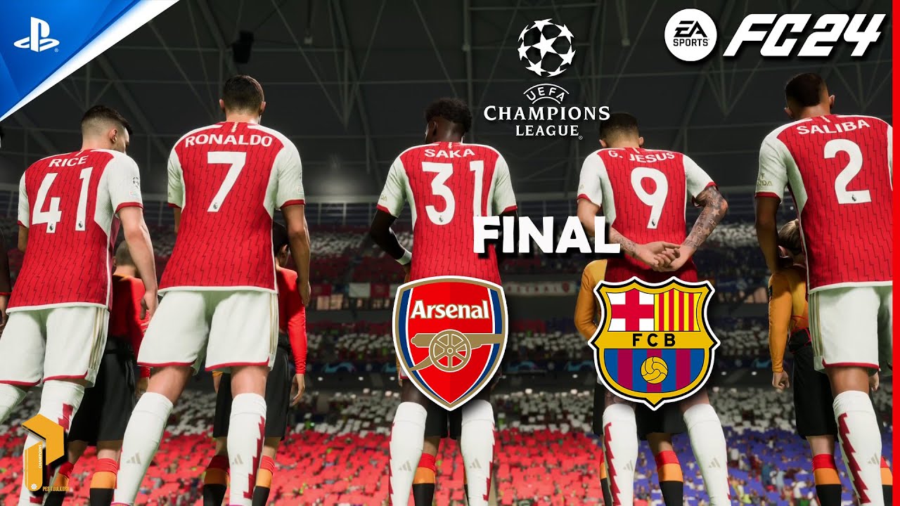 FC 24 - C. Ronaldo | Arsenal Vs Barcelona | Final Champions League 24/ ...