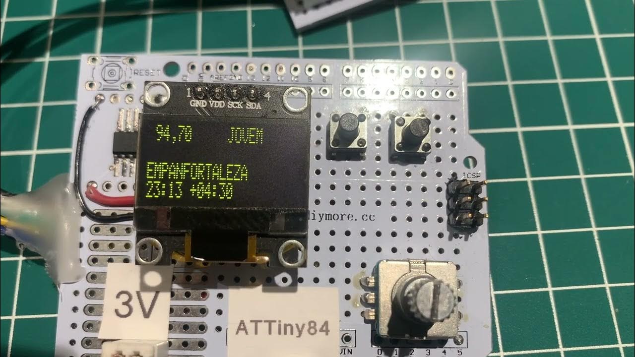 Monitoring Rds With Si4703 Attiny84 And Pu2clr Si470x Arduino Library Youtube