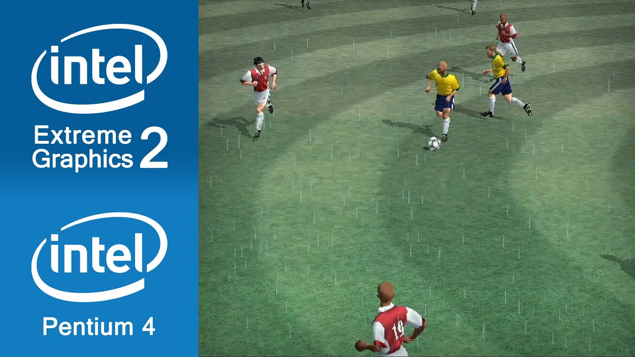 FIFA 2001 Gameplay Intel Extreme Graphics 2 - YouTube