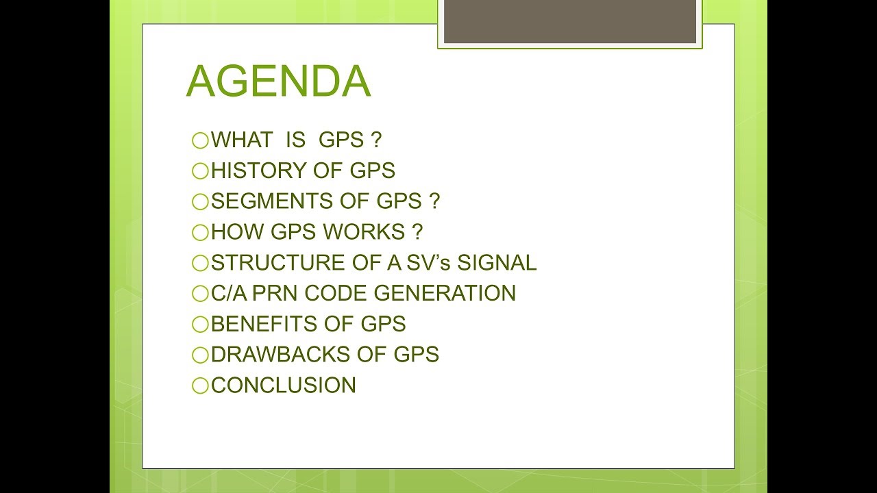 Everything about GPS: What is GPS?Trilateration-C/A PRN code Generation ...