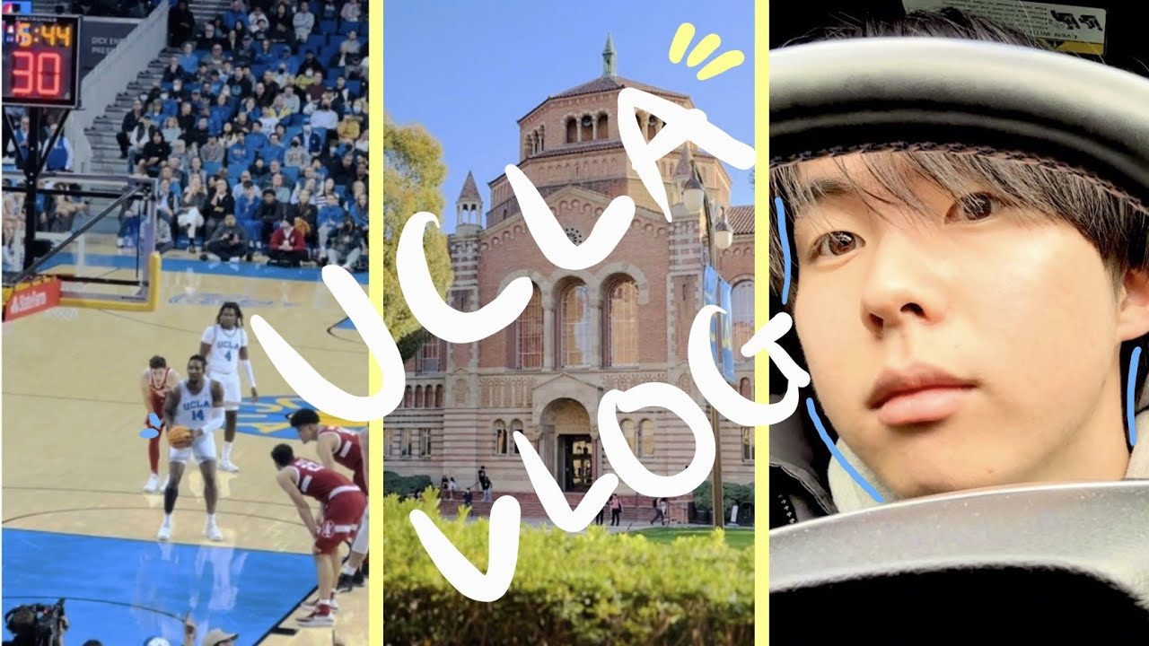 [VLOG] College Life at UCLA | Dorm, Dining Hall, Basketball, Research ...