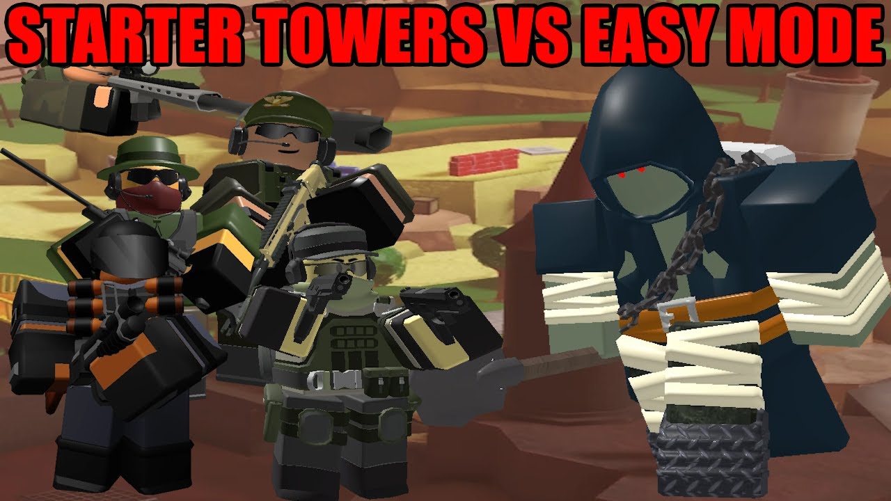 [TDS] STARTER TOWERS VS EASY MODE - YouTube