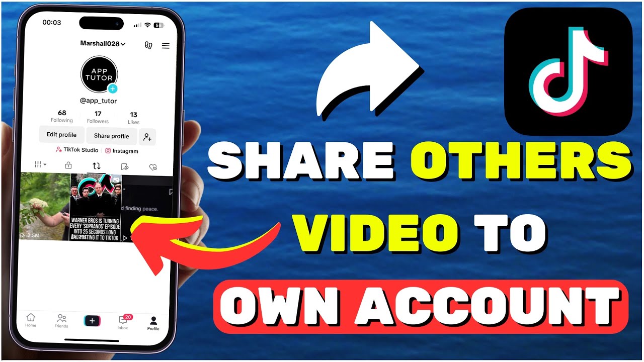 How to Share Others TikTok Video On My TikTok Account - YouTube