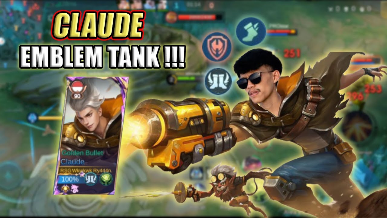 CLAUDE EMBLEM TANK dengan SKIN 200 juta-nya!!! emang enak bang EMBLEM ...