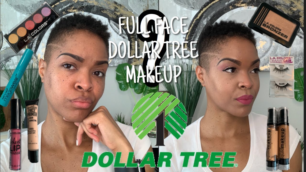 FULL FACE DOLLAR TREE MAKEUP - YouTube