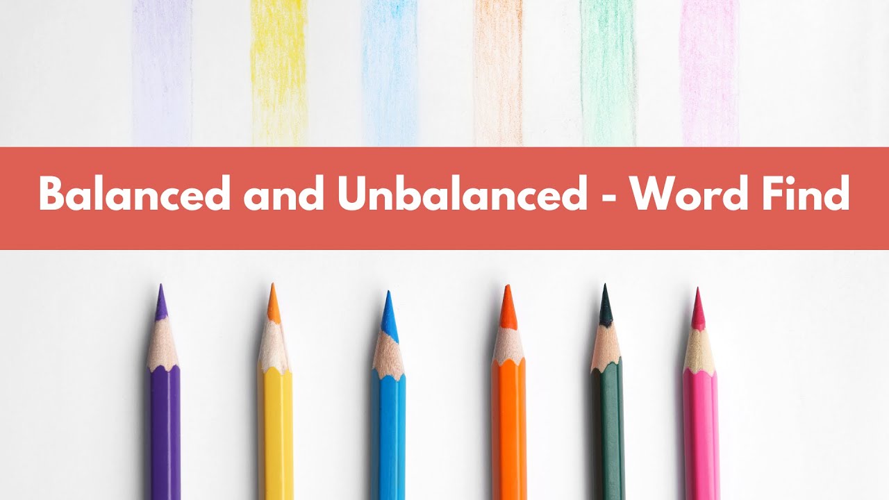 BALANCED AND UNBALANCED SCIENCE ACTIVITY WORD FIND SEARCH FINDER GAME ...