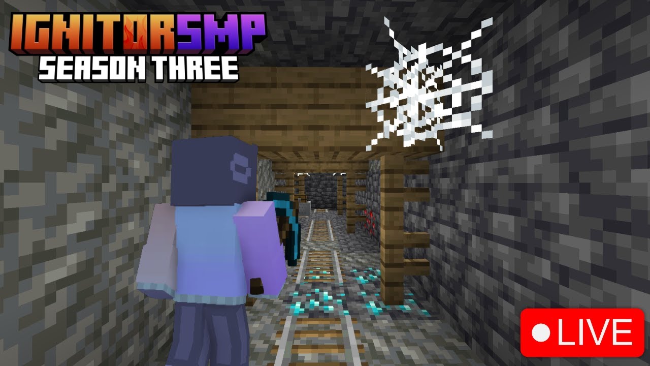 Try to relax while caving challenge - on IgnitorSMP!! - YouTube